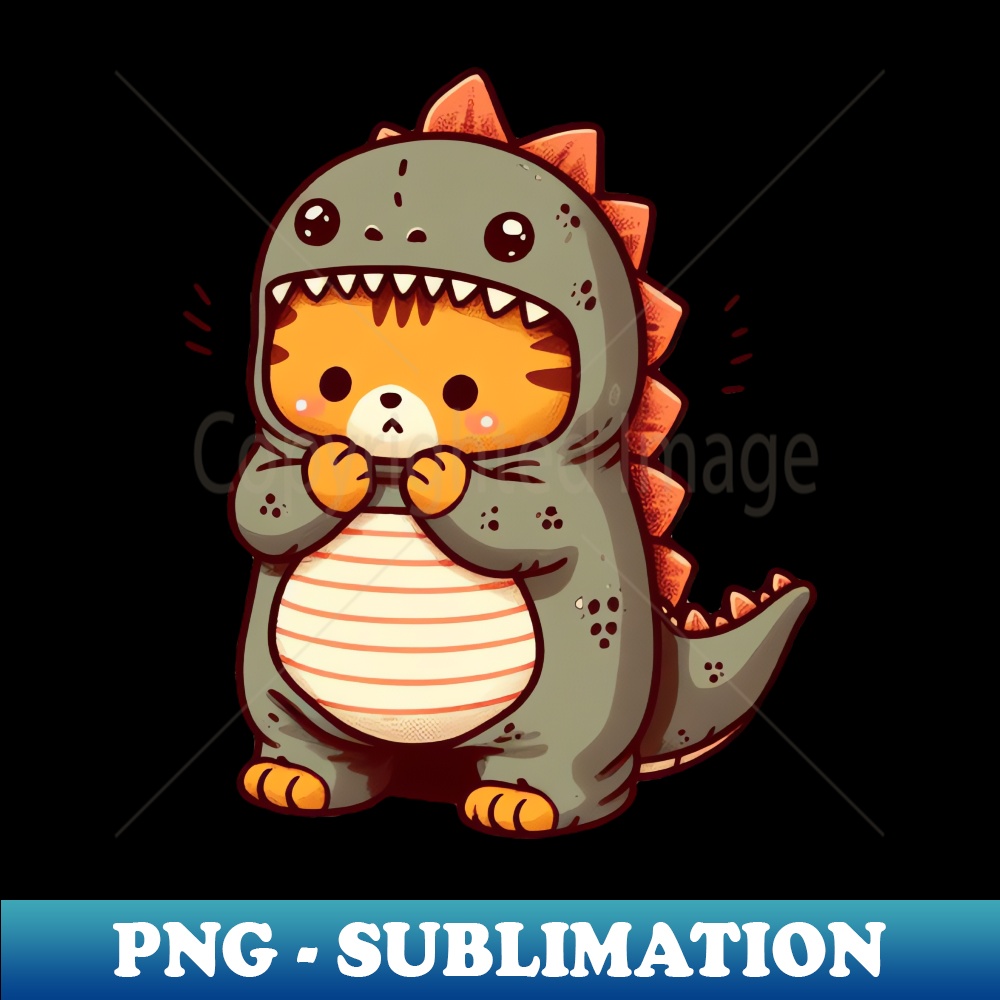 CATZILLA Ginger cat in Godzilla costume - High-Quality PNG S | Inspire ...