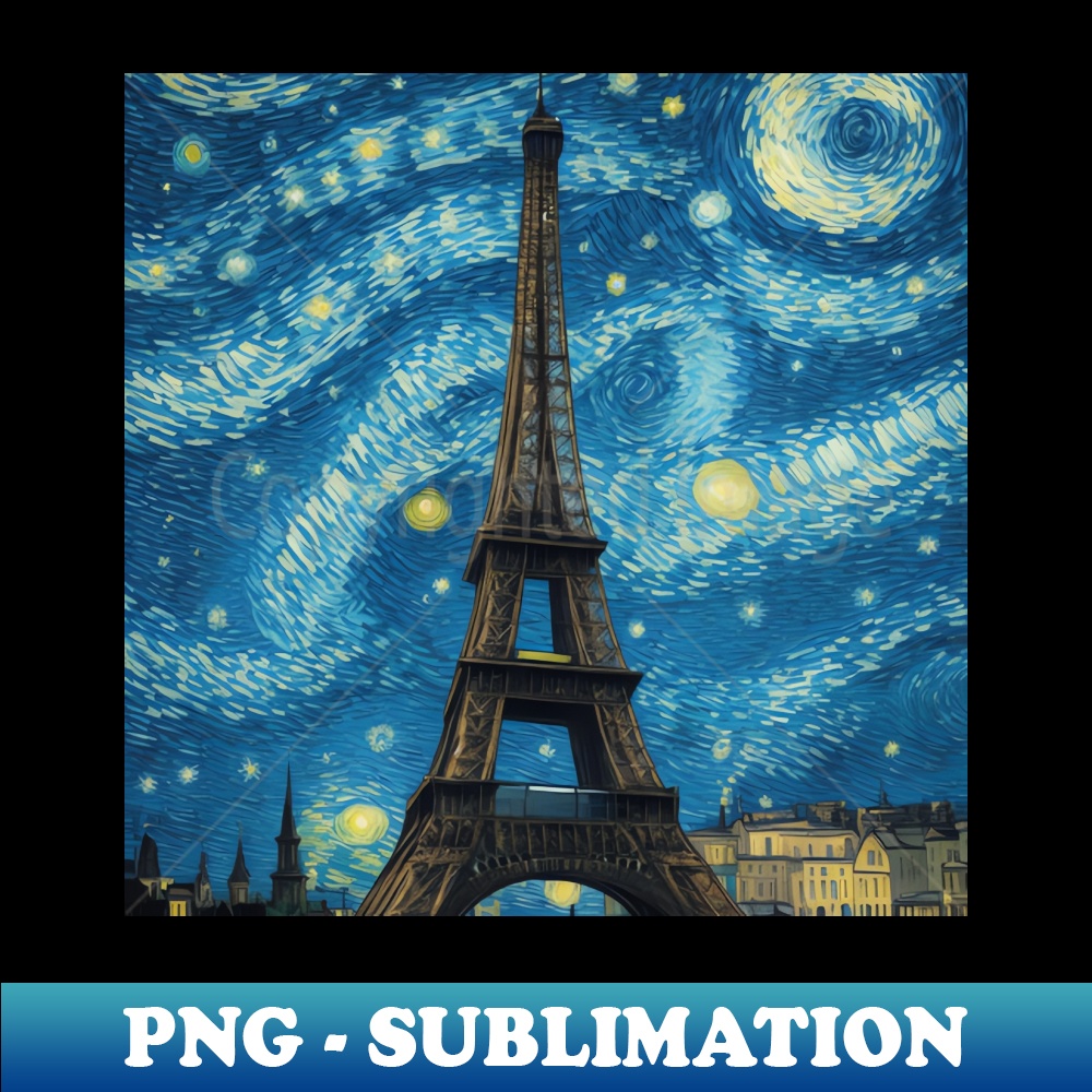 Starry Night in Paris Post Impressionism Van gogh Inspired A - Inspire ...