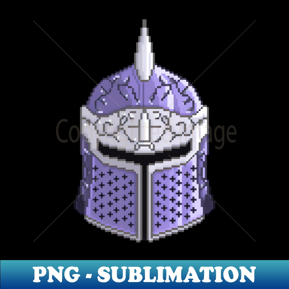 Pixel Art Knight Helmet - High-Resolution PNG Sublimation Fi | Inspire ...