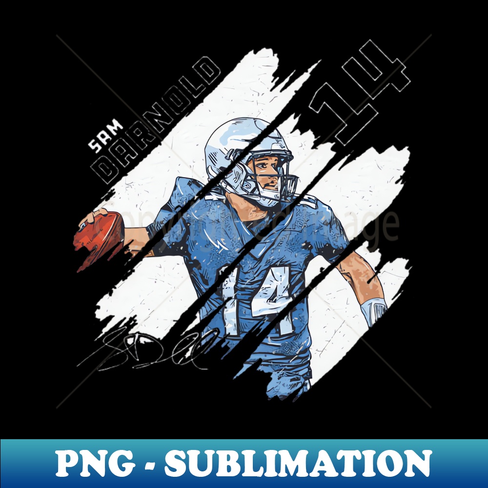 Sam Darnold Carolina Stripes - Exclusive PNG Sublimation Dow | Inspire ...