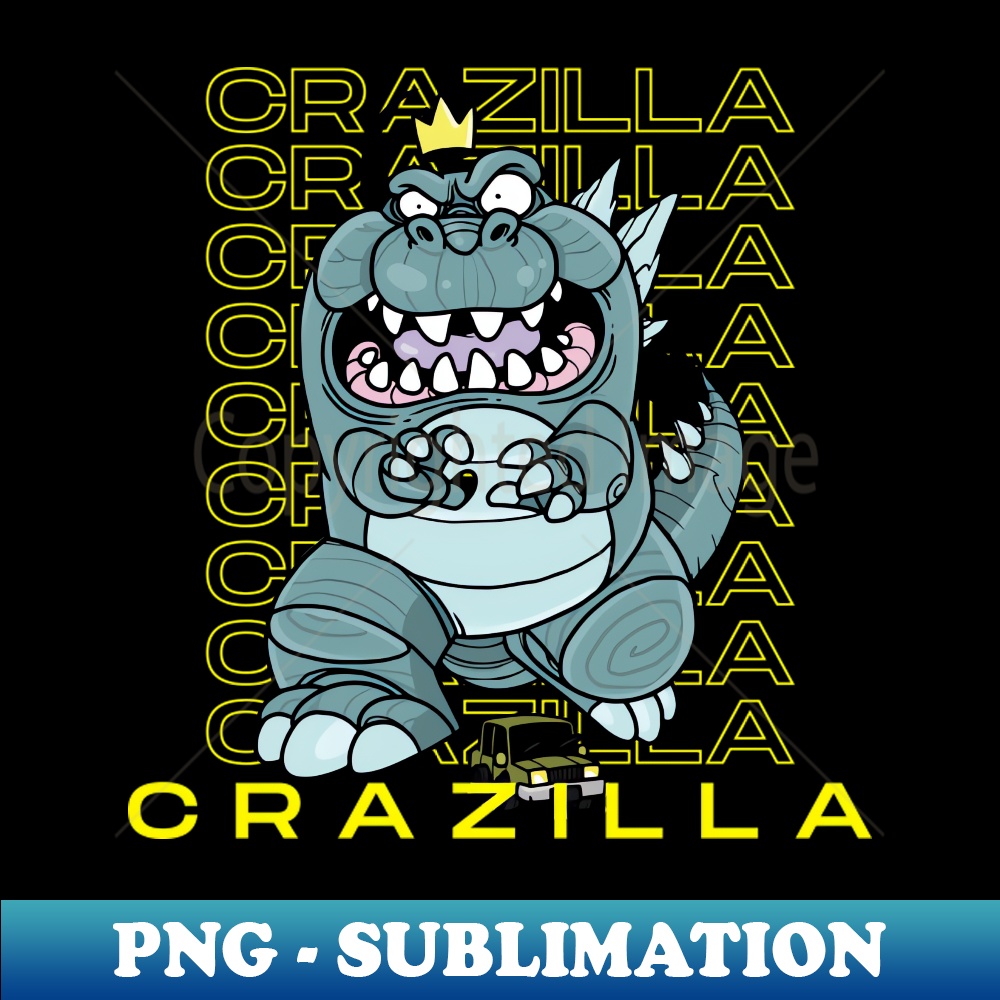 Godzilla Crazilla - Instant PNG Sublimation Download - Bold | Inspire ...