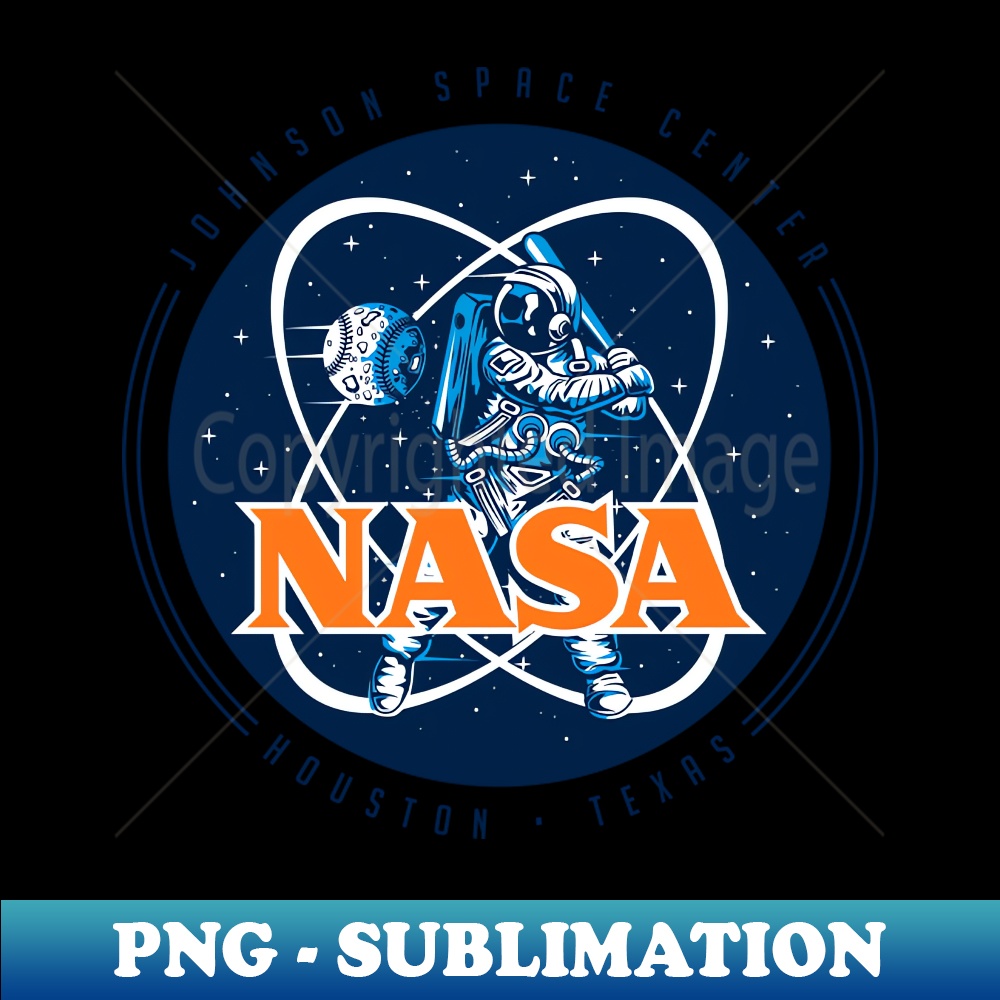 Retro NASA Astros Logo - Navy Blue Version - PNG Sublimation | Inspire ...