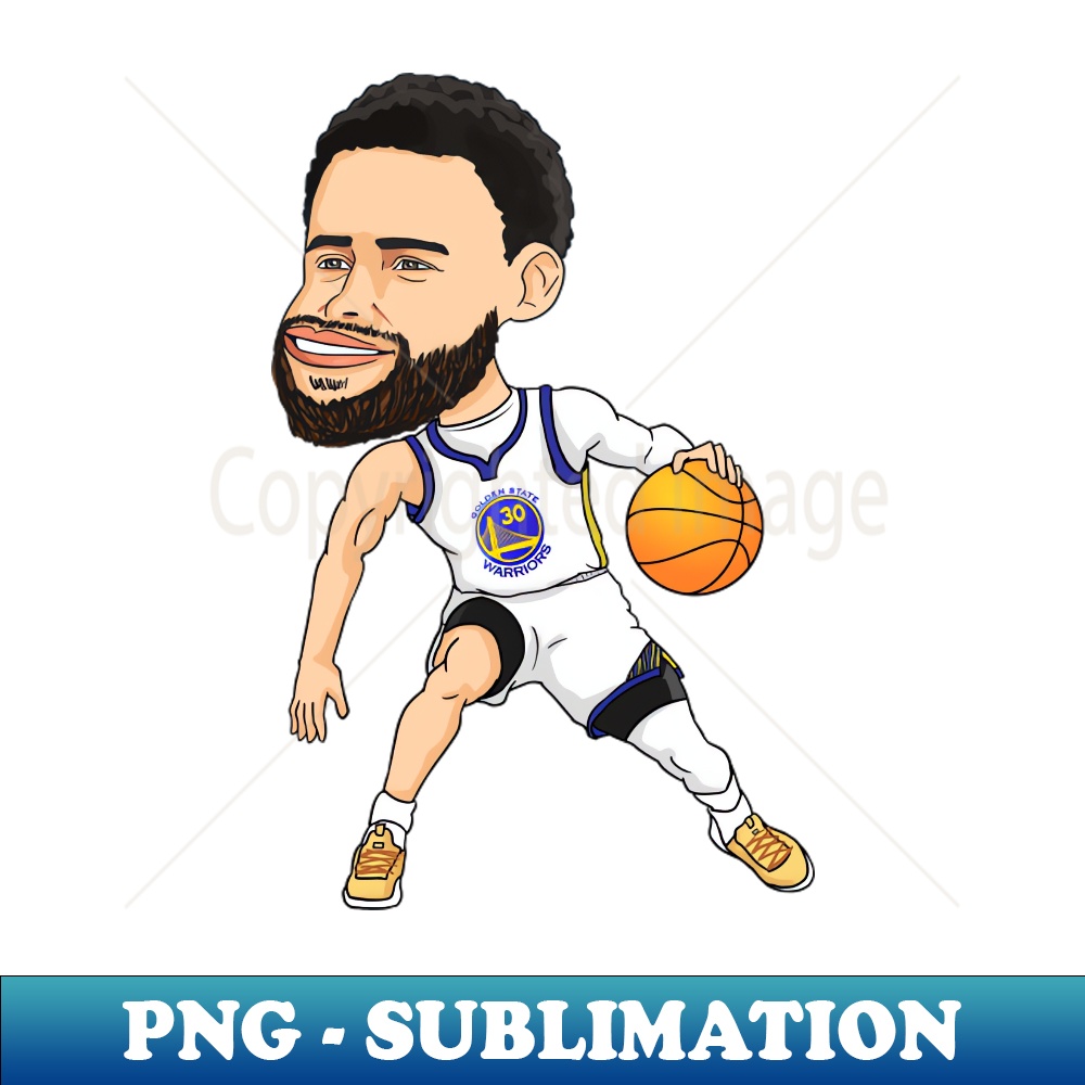 Steph Curry 30 Cartoon Style - Elegant Sublimation PNG Downl | Inspire ...