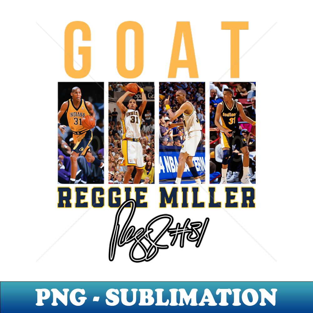 Reggie Miller Choke Sign Basketball Legend Signature Vintage | Inspire ...