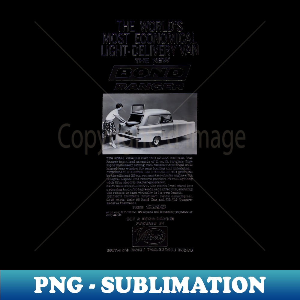 BOND RANGER VAN - advert - Vintage Sublimation PNG Download | Inspire ...