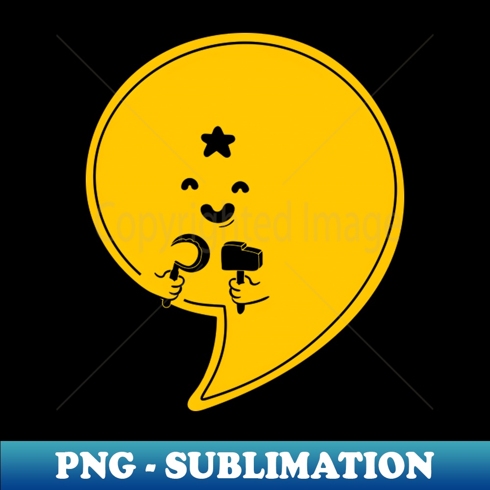 Commie Comma - PNG Transparent Sublimation File - Perfect fo | Inspire Uplift
