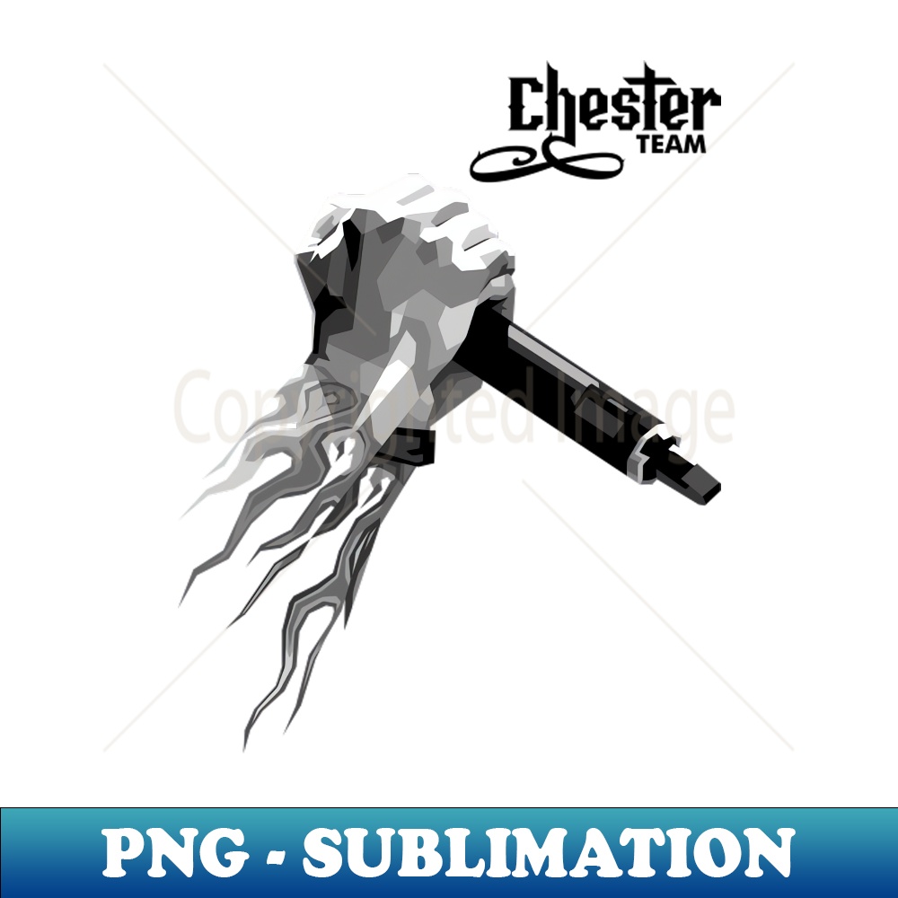 Team Chester Benninton WPAP grayscale - PNG Transparent Subl - Inspire ...