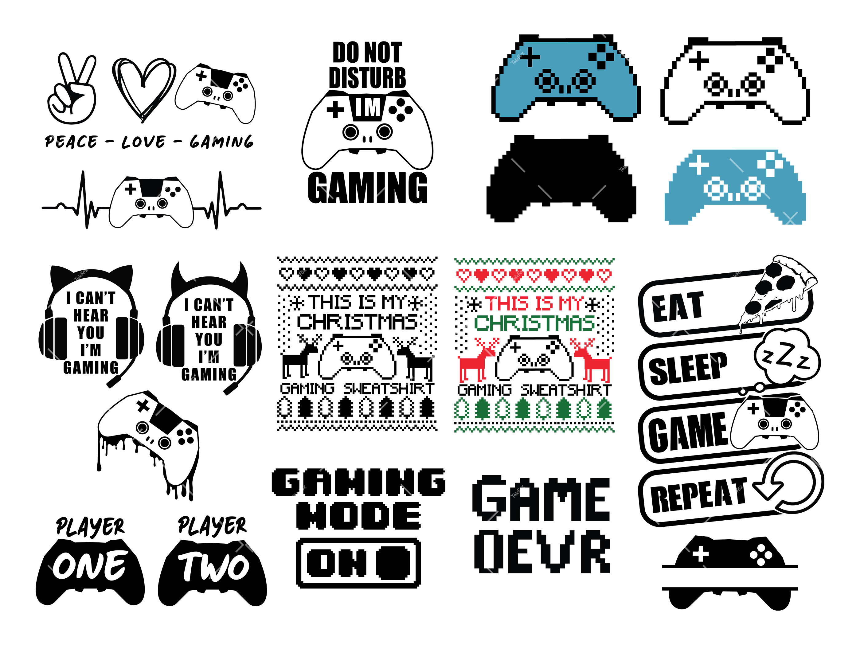 Gamer SVG Bundle, PNG, PDF, Gaming svg, Gaming shirt svg - Inspire Uplift
