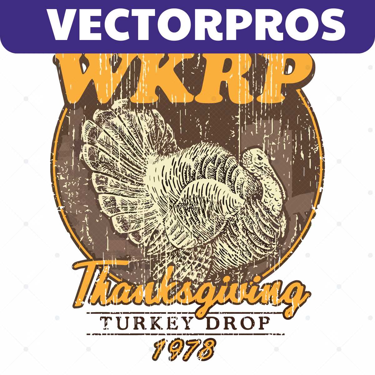 First Annual WKRP Thanksgiving Turkey Drop SVG File | Inspire Uplift