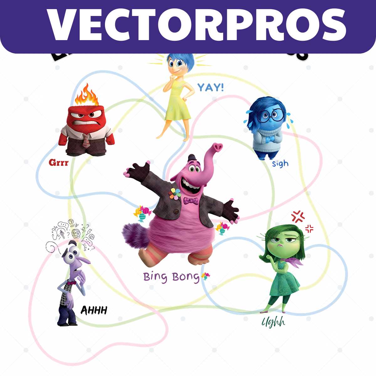 Emotional Adventures Inside Out Characters PNG Download | Inspire Uplift
