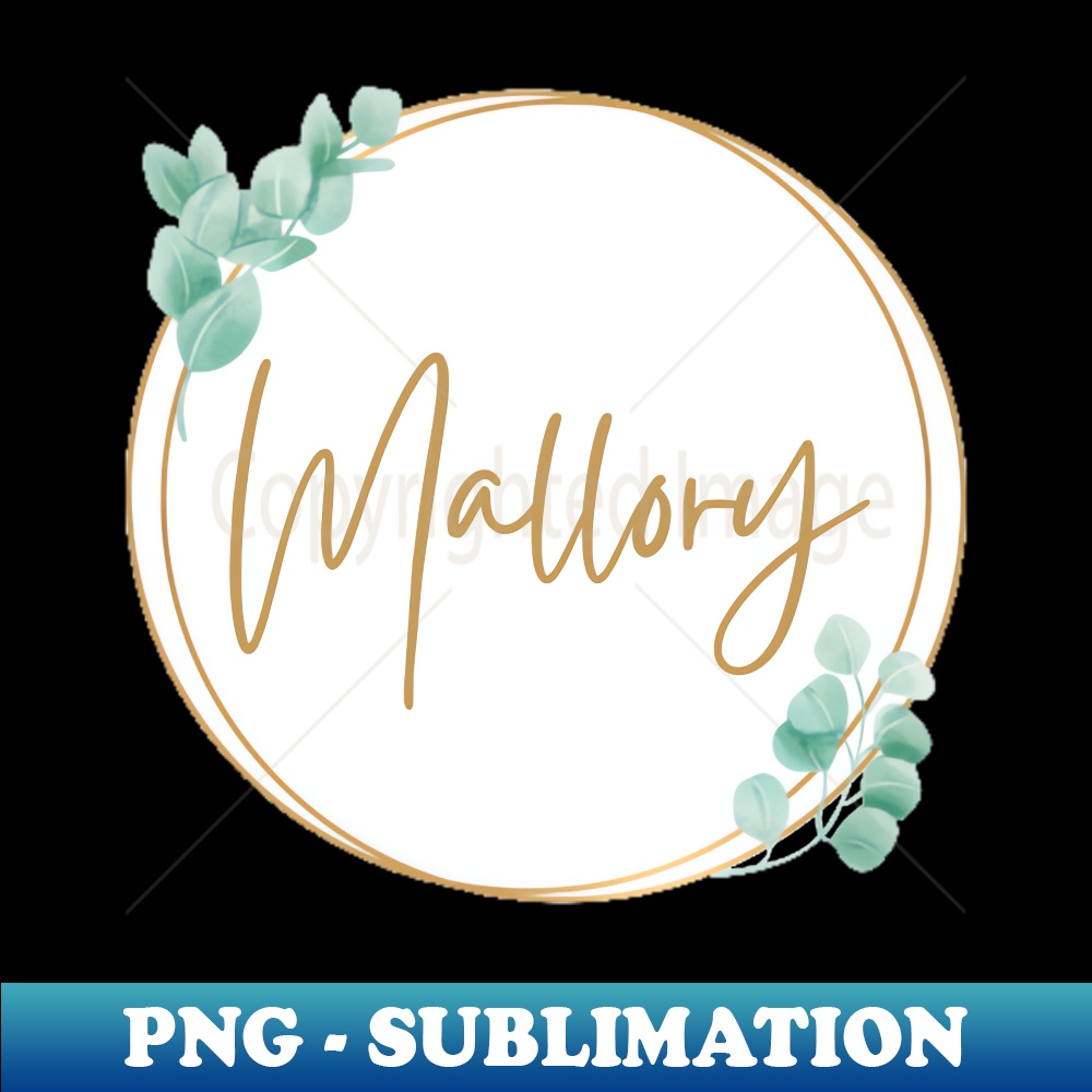 Wedding Leaf Circle Border Mallory Name Label - Special Edit | Inspire ...