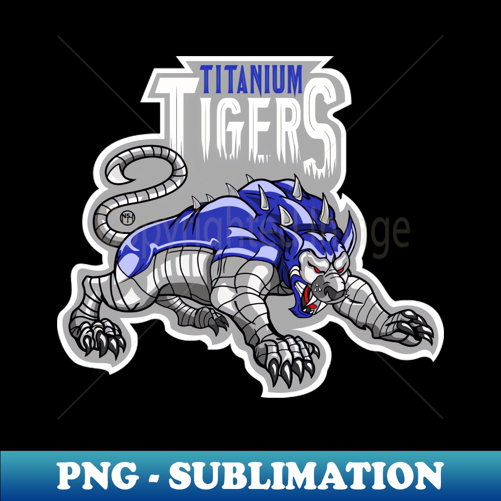 Titanium Tigers - PNG Transparent Sublimation Design - Captu | Inspire Uplift