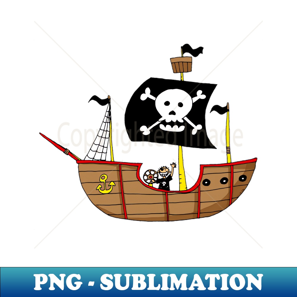funny pirate ship - Aesthetic Sublimation Digital File - Unl | Inspire ...