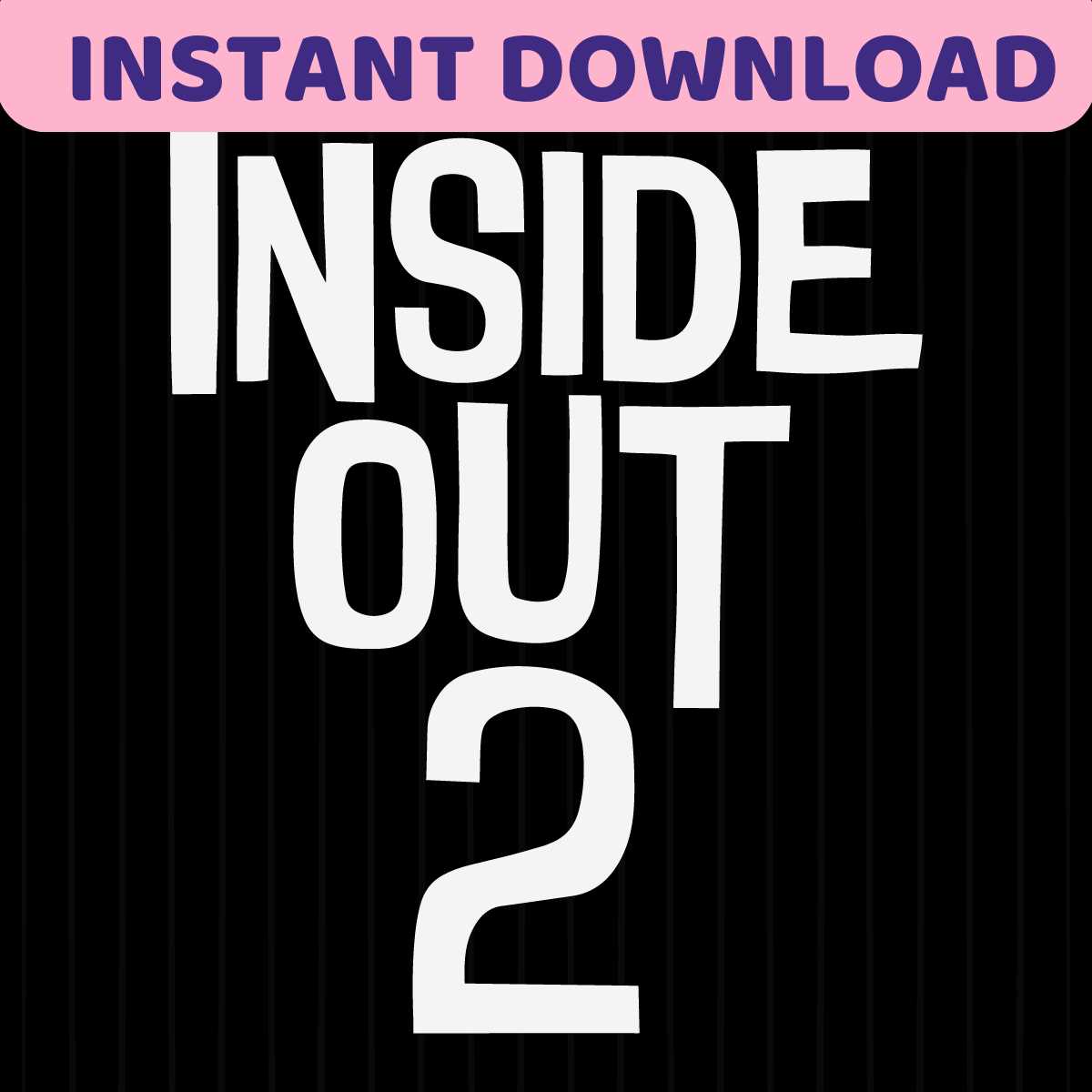 Disney Pixar Inside Out 2 Cartoon SVG Digital Cricut File | Inspire Uplift