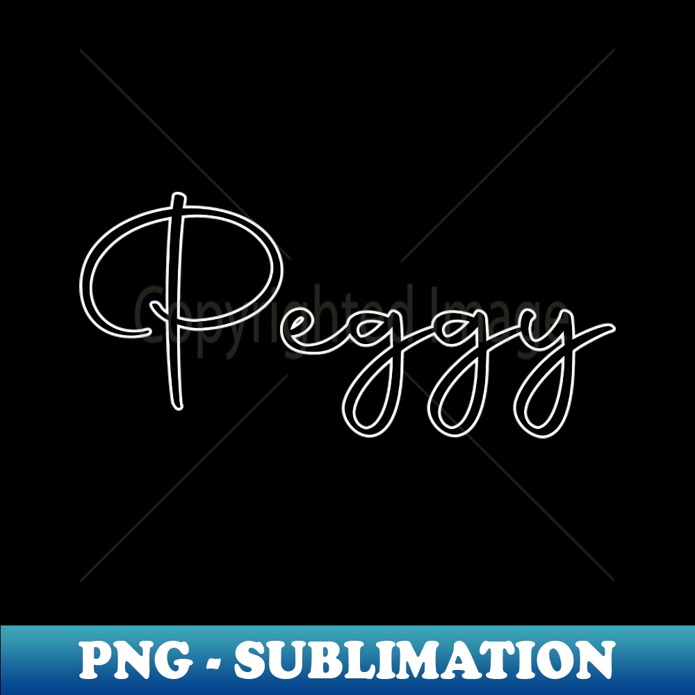 Autography Peggy Name Label - Sublimation-Ready PNG File - F | Inspire ...