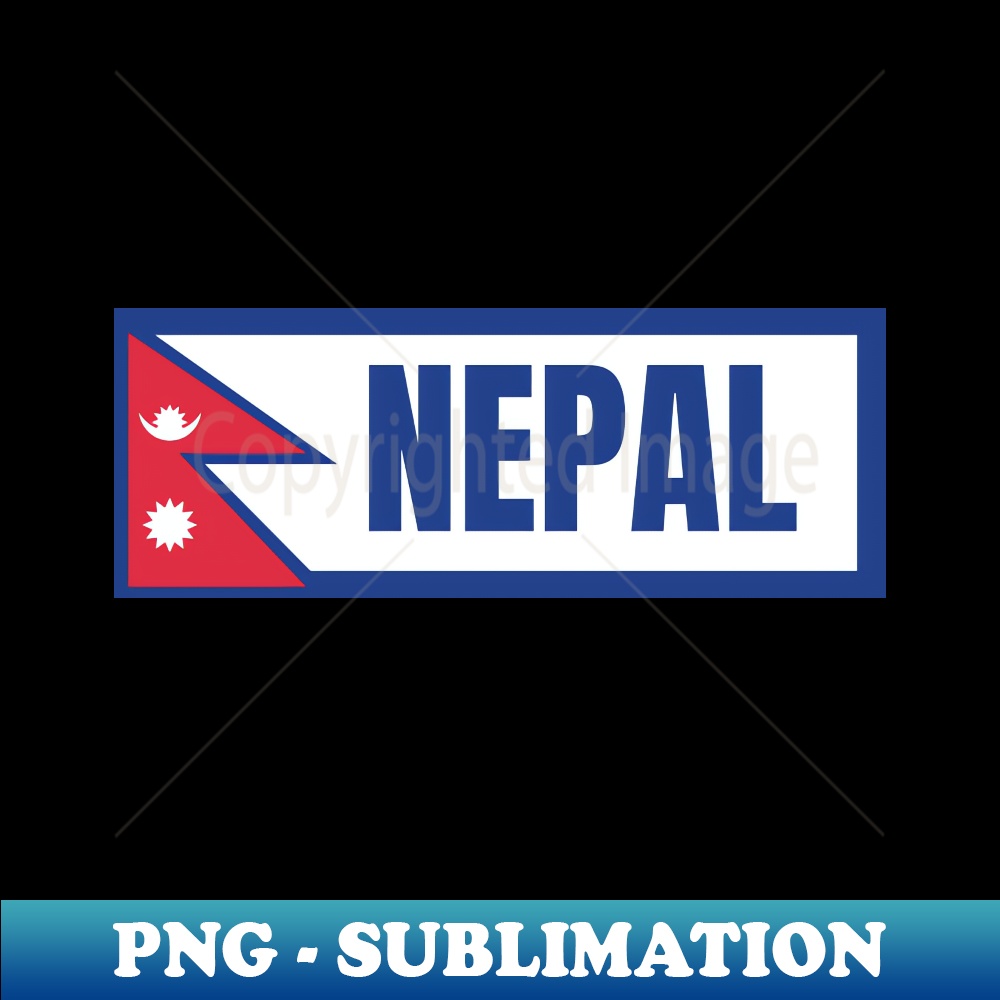 Nepal with Flag - PNG Transparent Digital Download File for | Inspire ...