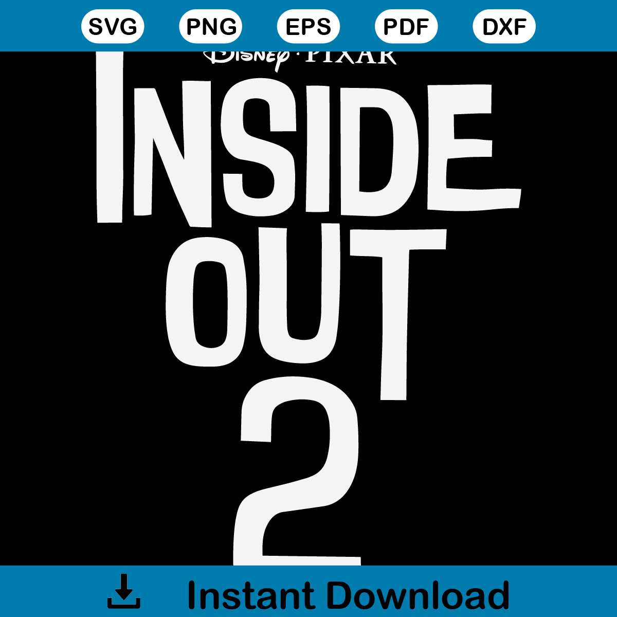 Disney Pixar Inside Out 2 Cartoon SVG Digital Cricut File | Inspire Uplift