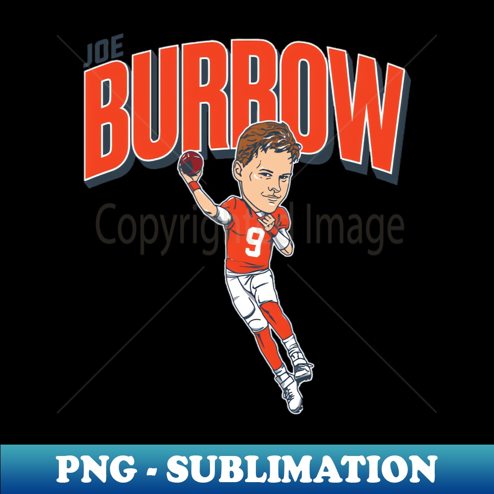 Joe Burrow Caricature - PNG Transparent Sublimation Design - | Inspire ...