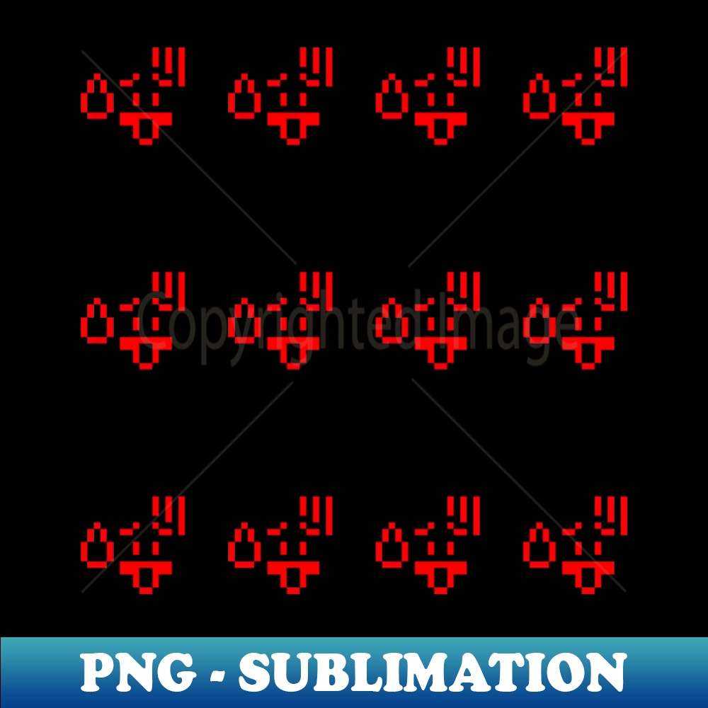 Pixel Art HOT HEART Emoji Bitmap - Premium Sublimation Digit | Inspire ...