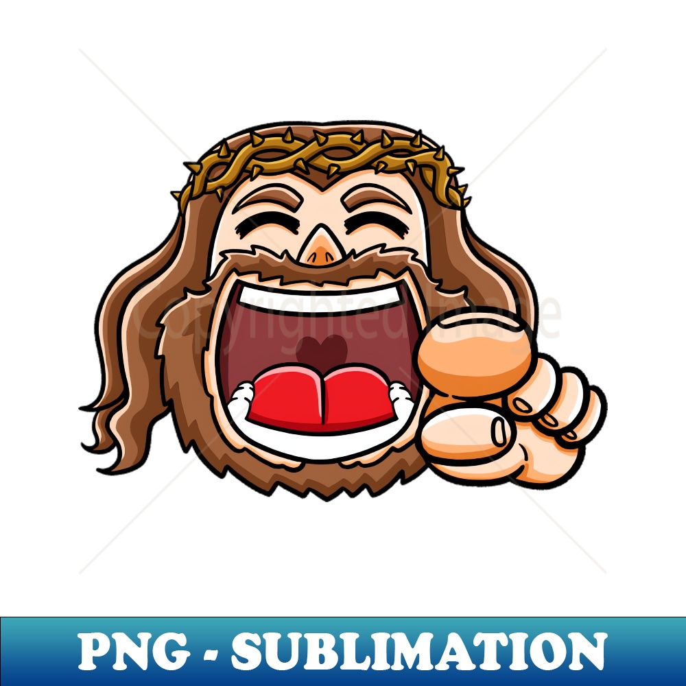 The laughing jesus pointing at you - Decorative Sublimation | Inspire ...