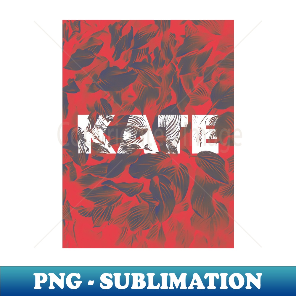 Kate floral name art gift - PNG Sublimation Digital Download | Inspire ...