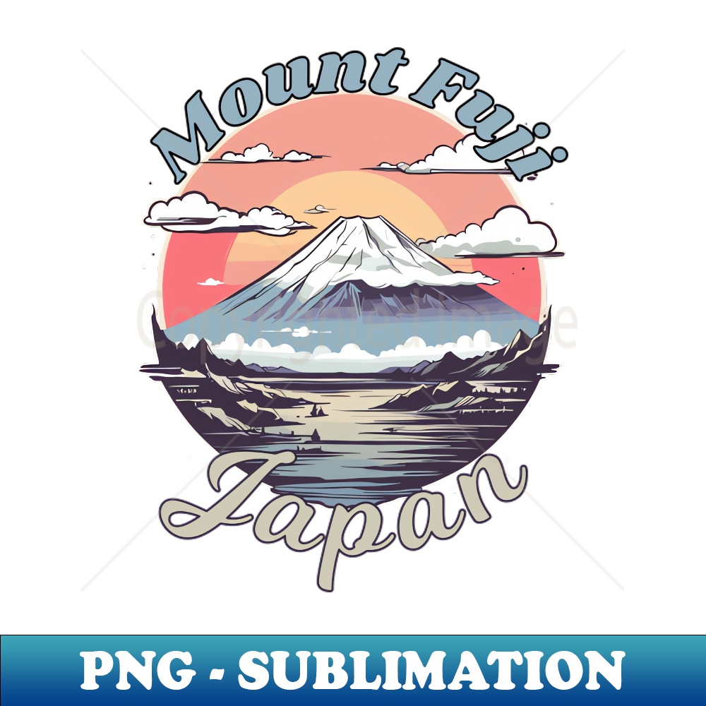 Mount Fuji Japan - Artistic Sublimation Digital File - Stunn - Inspire Uplift