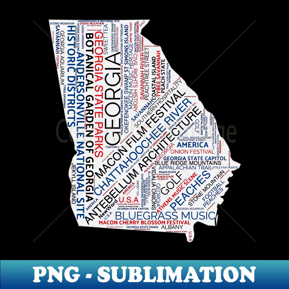 Georgia Wanderlust - Creative Sublimation PNG Download - Tra | Inspire ...