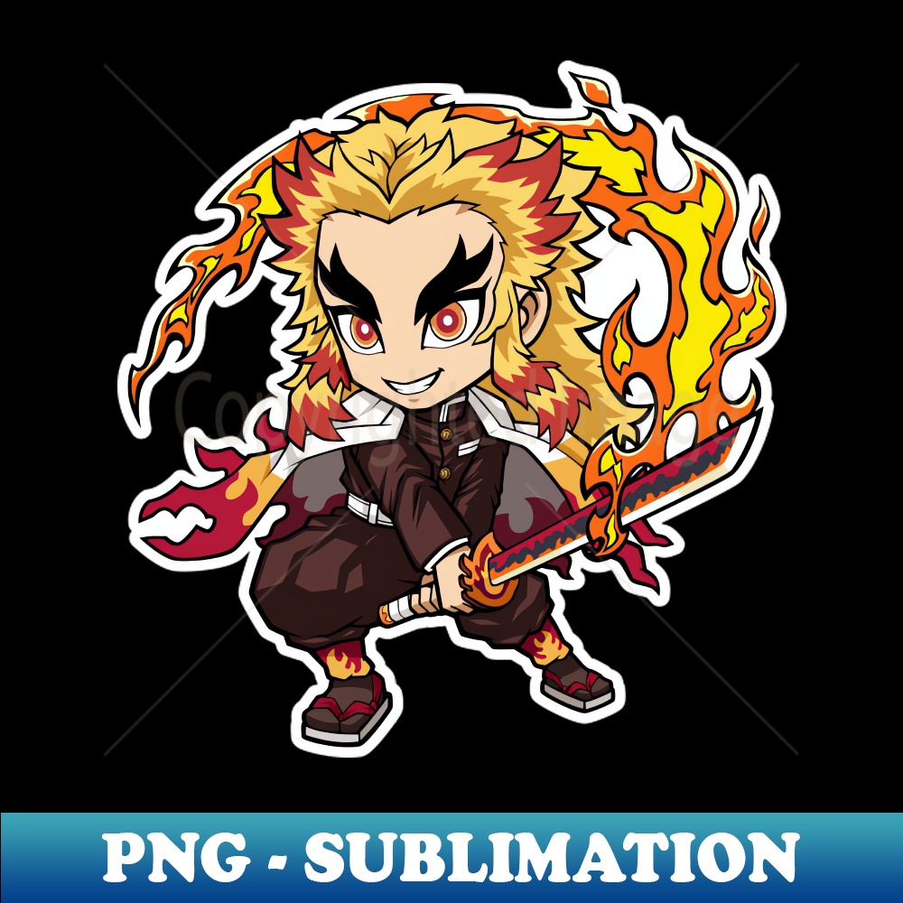 FA Chibi Kyojuro Rengoku - PNG Transparent Sublimation File | Inspire ...