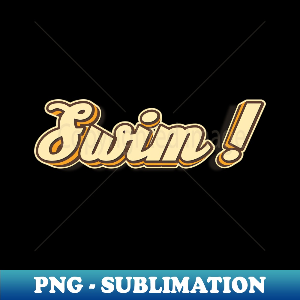Swim typography - Premium Sublimation Digital Download - Unl | Inspire ...