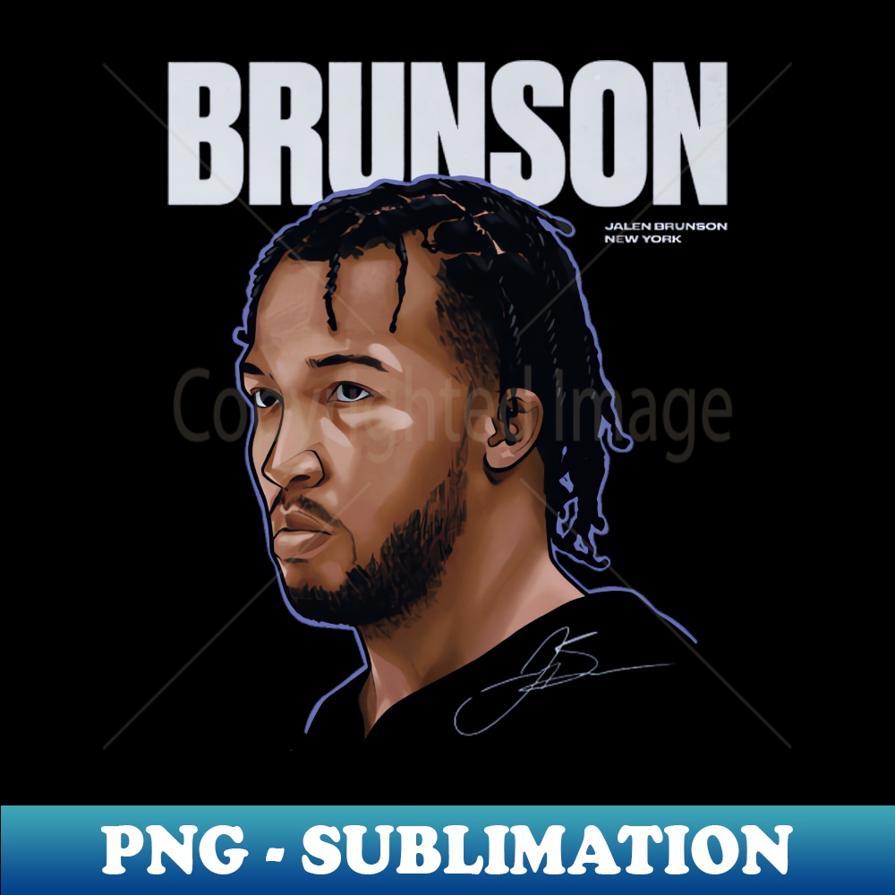 Jalen Brunson New York Game Face - Instant PNG Sublimation D | Inspire ...