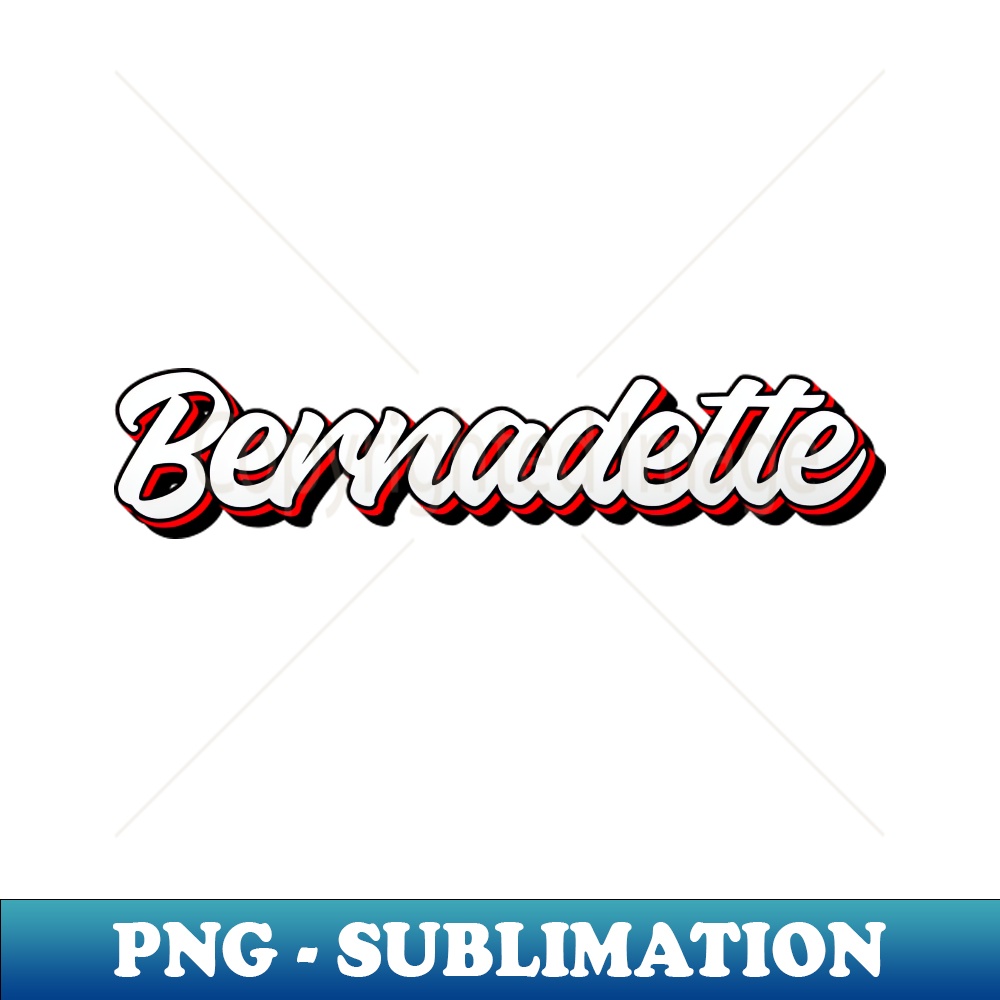 Bernadette name - cool 70s retro font - Artistic Sublimation | Inspire ...