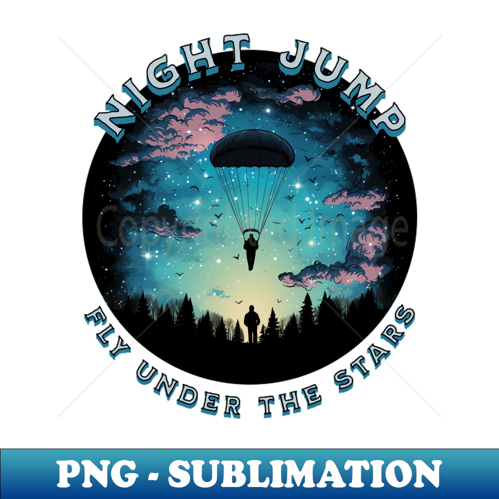 Night jump - Fly under the stars skydiving - PNG Transparent | Inspire ...