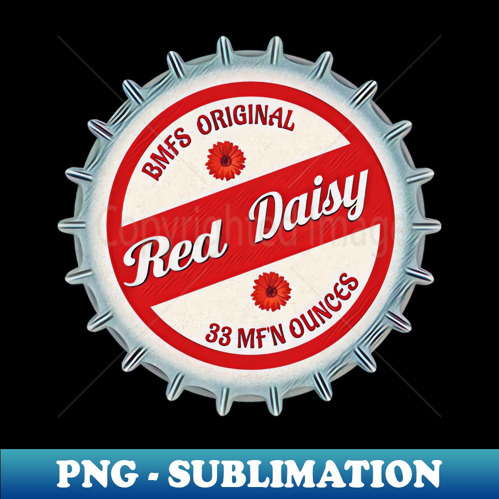 Red Daisy Billy Strings - Sublimation-Ready PNG File - Insta | Inspire Uplift