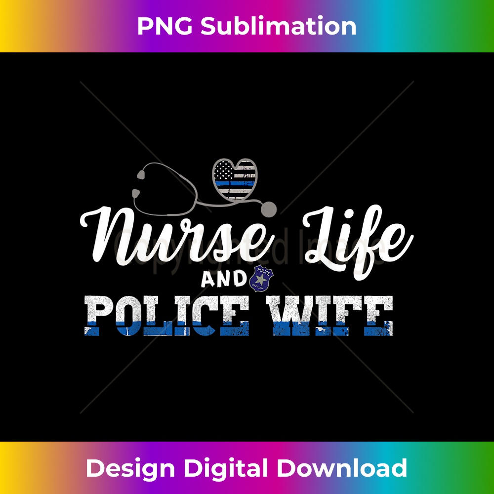 Nurse RN Life Police Wife Blue Line Support Sheriff Gift - E | Inspire ...