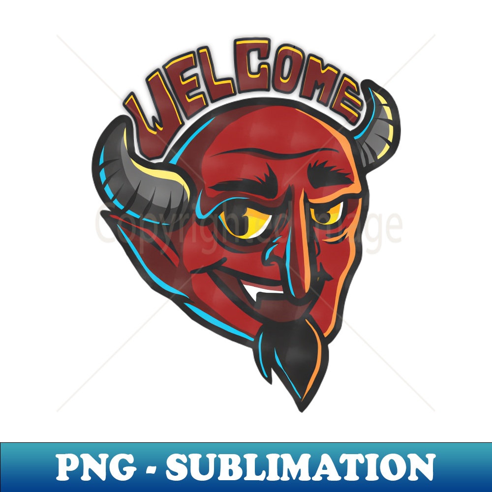 Welcome evil - High-Resolution PNG Sublimation File - Unleas | Inspire ...