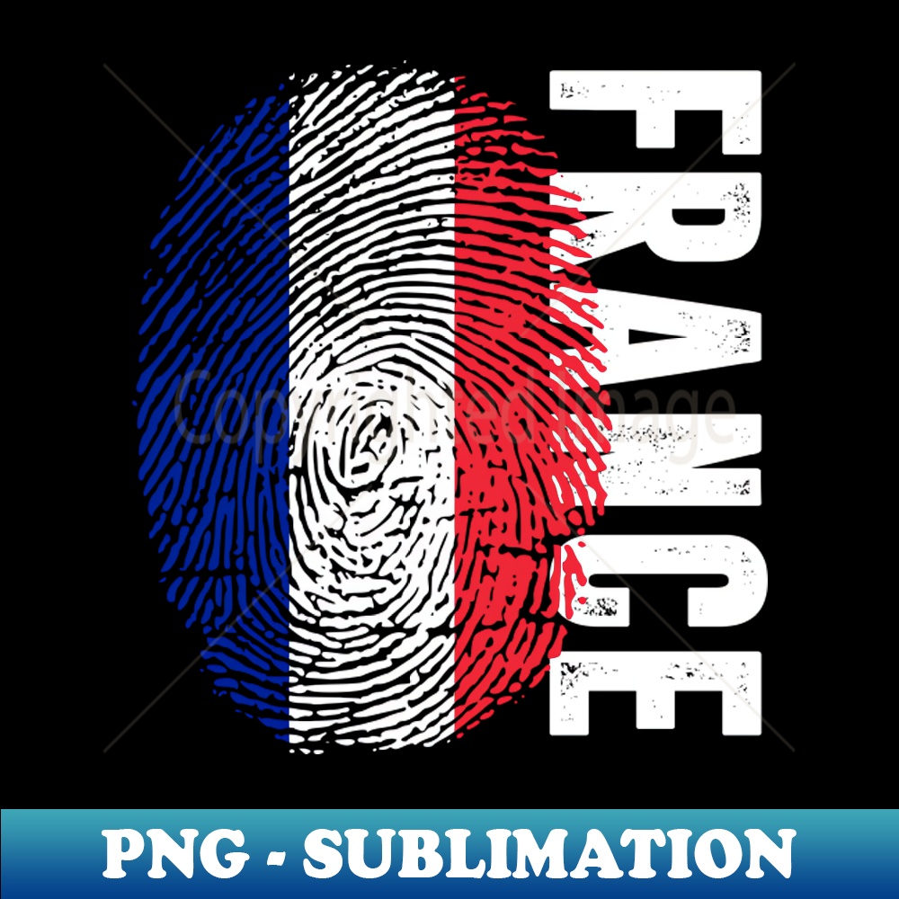 France Flag Fingerprint My Story DNA French - Instant PNG Su - Inspire ...