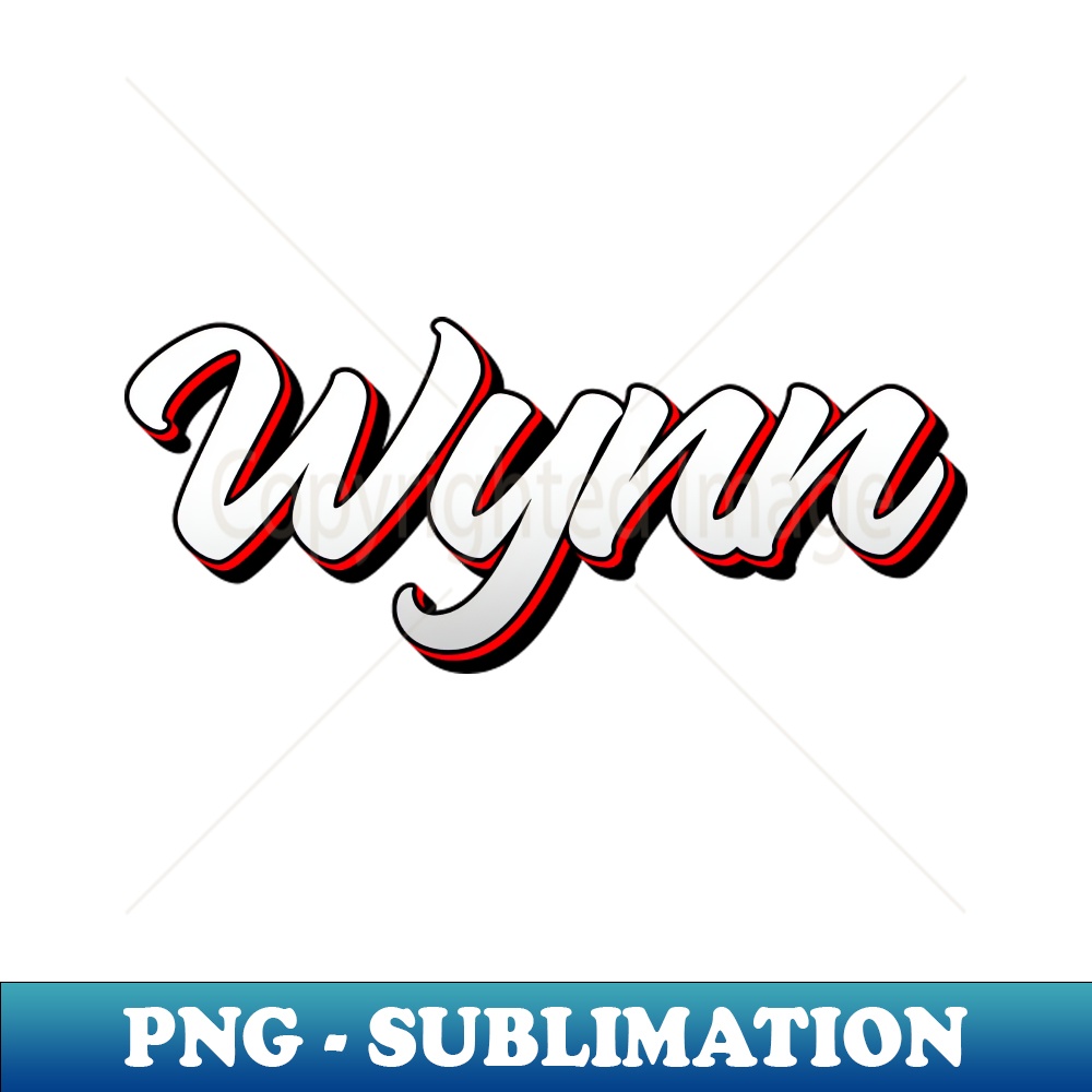 Wynn name - cool 70s retro font - Trendy Sublimation Digital | Inspire ...