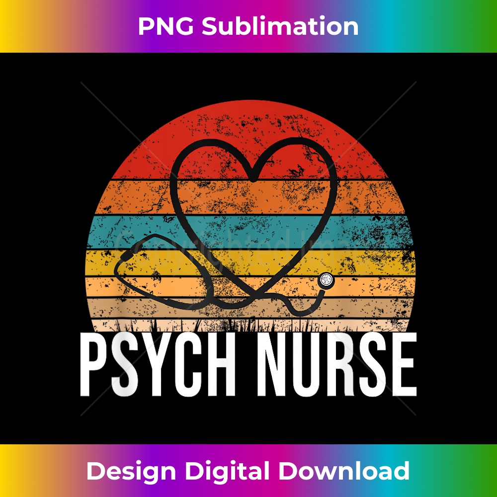Psych Nurse Stethoscope Heart - Chic Sublimation Digital Dow | Inspire ...