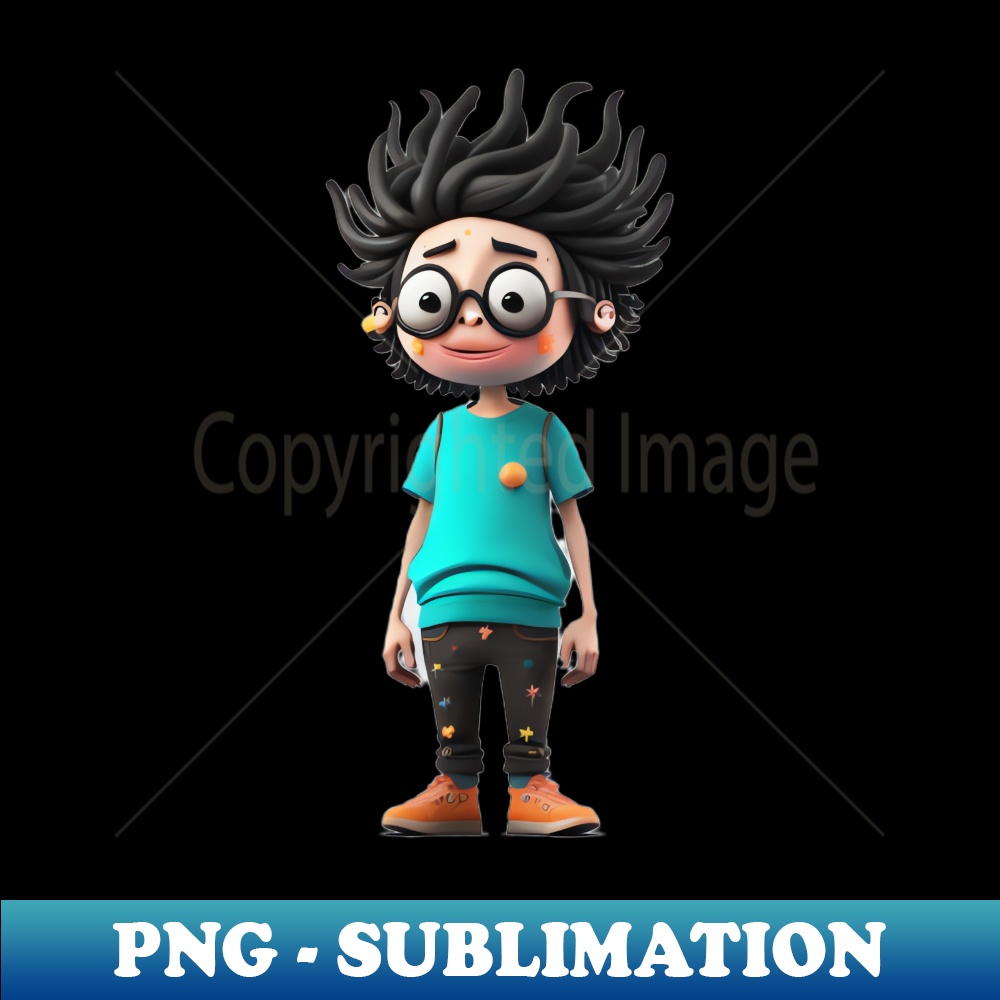 Theodore - Digital Cartoon Character - PNG Transparent Subli | Inspire ...