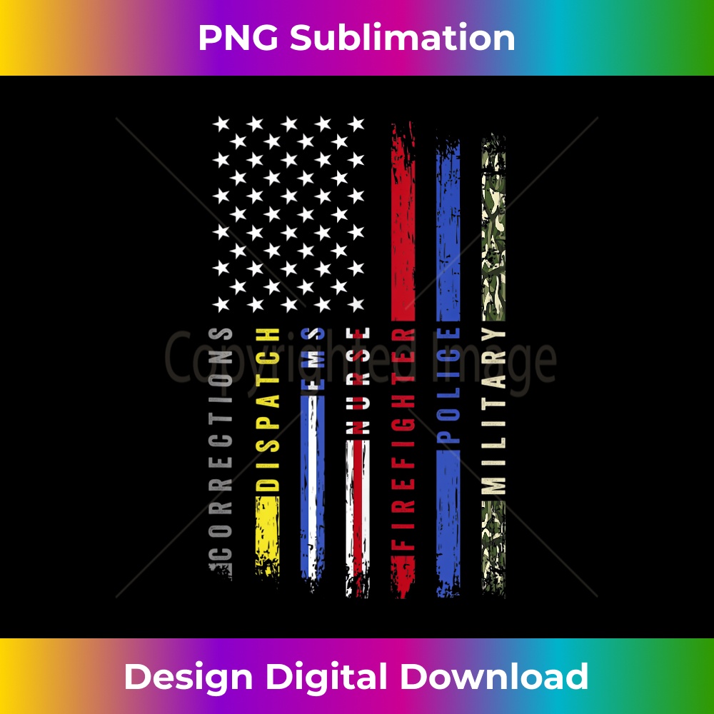 First Responders Hero Flag Nurse EMS Police Fire Military Ta | Inspire ...