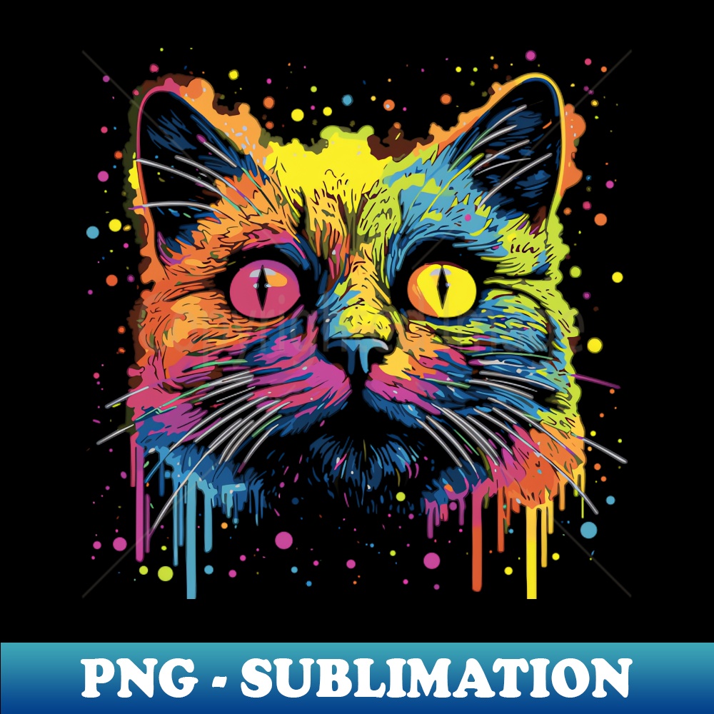 Drippy Kitty - Premium PNG Sublimation File - Unleash Your I | Inspire ...