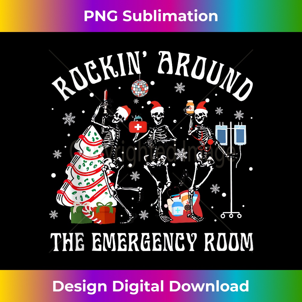 Rockin' Around The Emergency Room Christmas Xmas Nurse Funny | Inspire ...