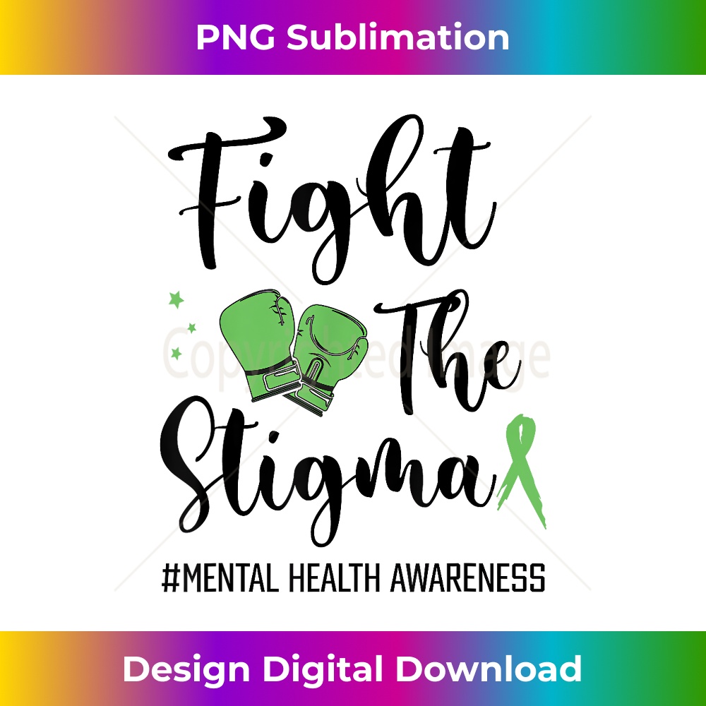 Fight The Stigma Mental Health Awareness May Green Ribbon - | Inspire ...