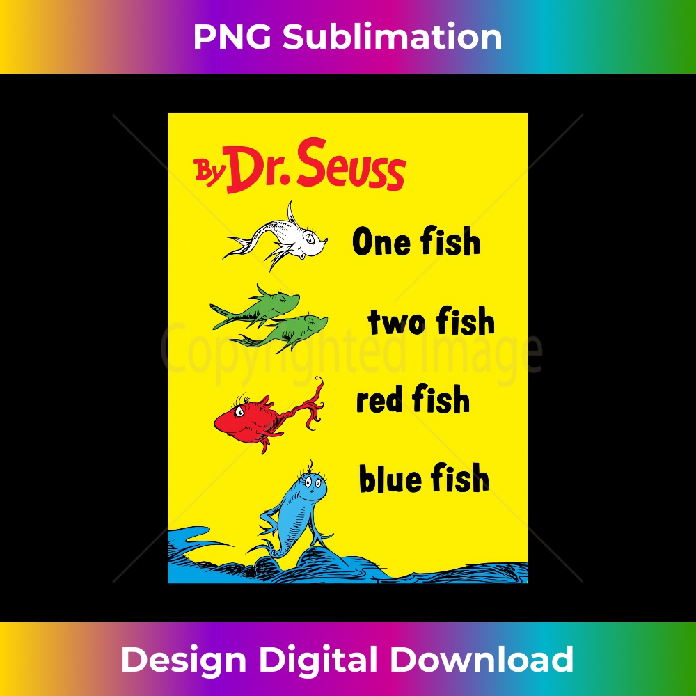 Dr. Seuss One Fish Two Fish Book Cover Long Sleeve - Minimal | Inspire ...