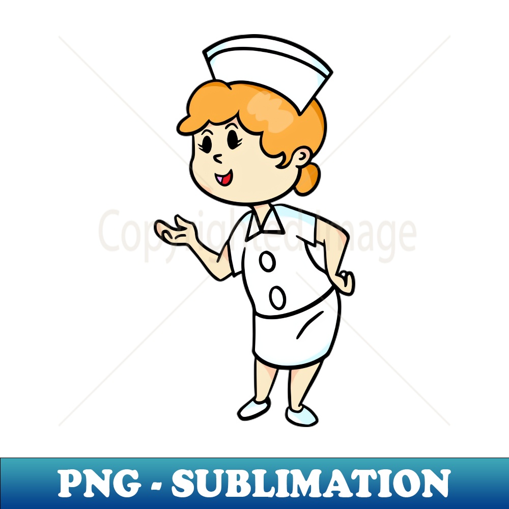 The nurse cartoon style - PNG Transparent Digital Download F - Inspire ...