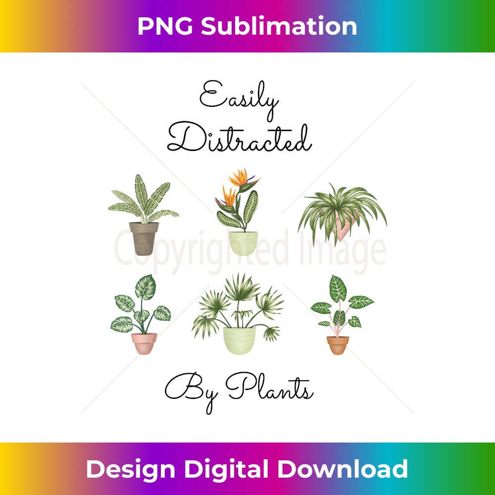 Easily Distracted By Plants Funny Gardener Gardening Garden | Inspire ...