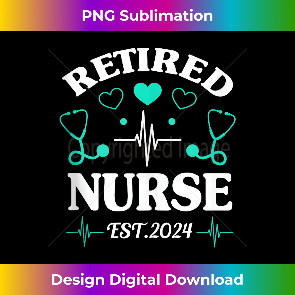 Retired Nurse 2024 Cute Retired Nurse Est 2024 Tank Top - So | Inspire ...