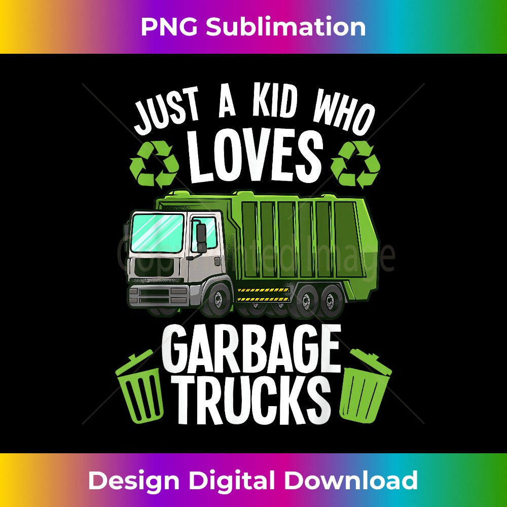 Funny Garbage Truck Art Boys Girls Kids Toddler Trash Truck | Inspire ...