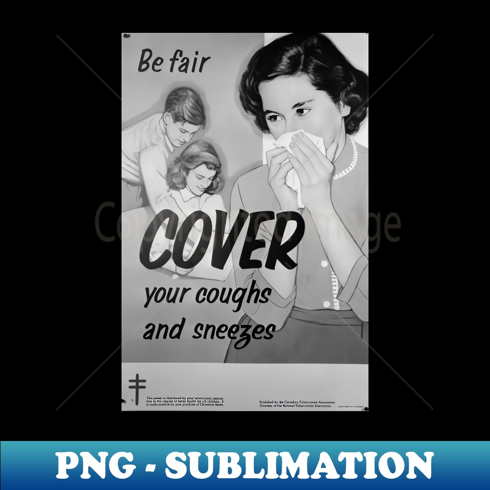 Cover Your Coughs and Sneezes Retro Covid Awareness Poster - | Inspire ...