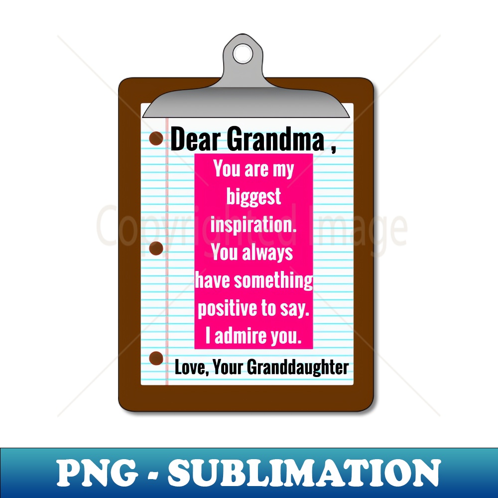 Dear Grandma Special Personalized Message to Grandma From Gr | Inspire ...